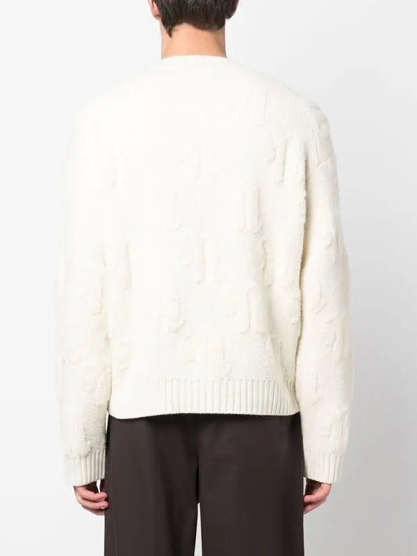 Nanushka Raised-logo Crew-neck Jumper