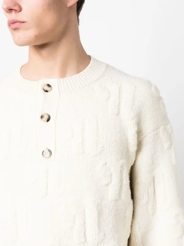 Nanushka Raised-logo Crew-neck Jumper