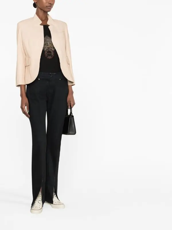 Zadig&Voltaire Verys Crinkled Leather Jacket - Neutrals