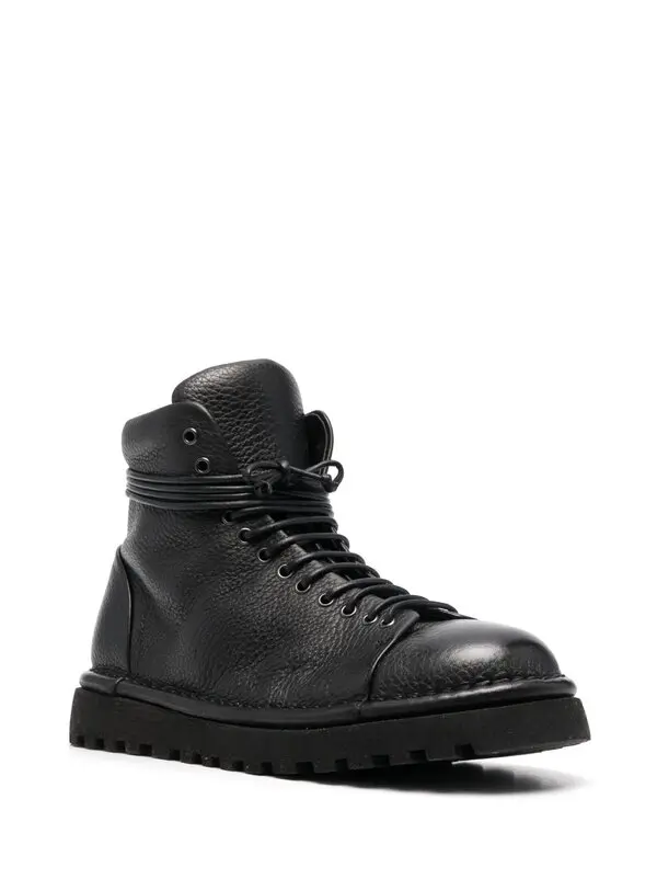 Marsèll Pallottola Leather Combat Boots - Black