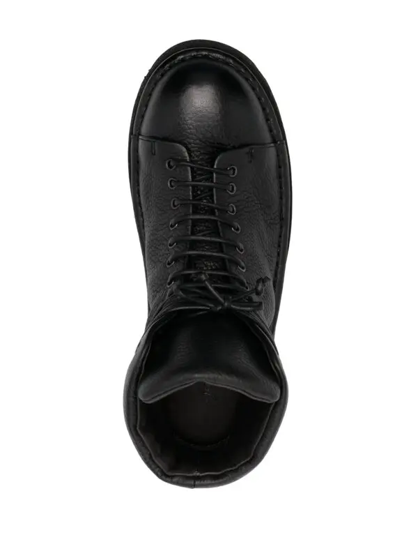 Marsèll Pallottola Leather Combat Boots - Black
