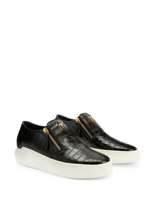 GIUSEPPE ZANOTTI Conley Zip Sneakers - Black
