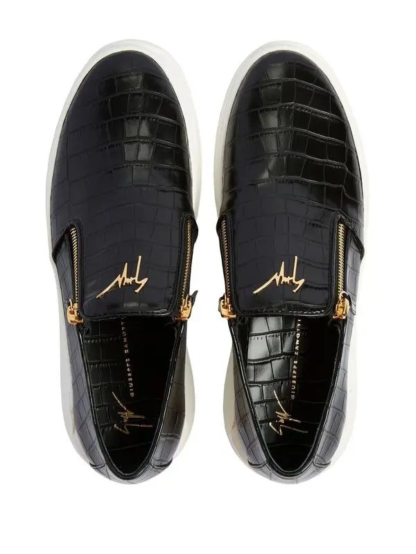 GIUSEPPE ZANOTTI Conley Zip Sneakers - Black