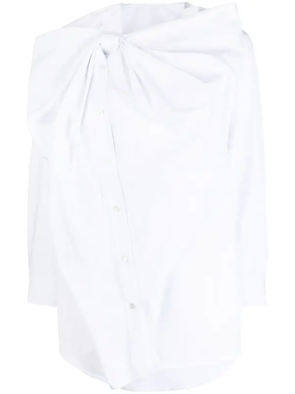 JNBY Bow-detail Long-sleeve Shirt - White