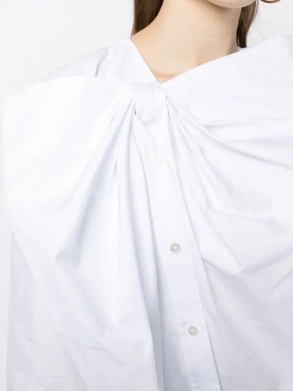 JNBY Bow-detail Long-sleeve Shirt - White