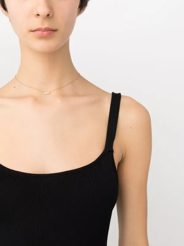 Ef Collection 14kt Rose Gold Mini Bar Diamond Necklace - Pink