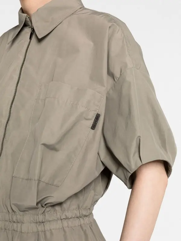 Brunello Cucinelli Zip-up Cargo Jumpsuit