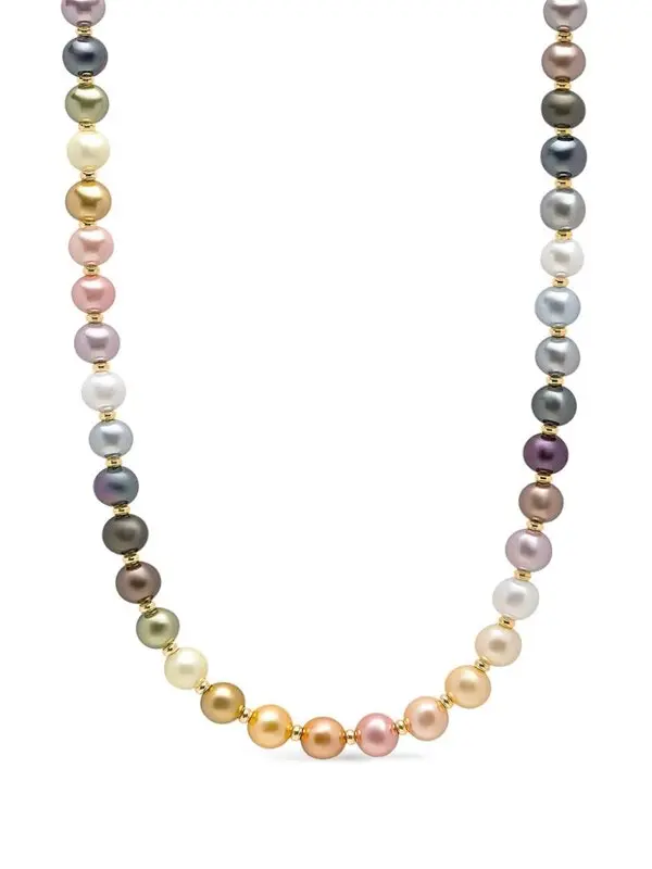 NIALAYA JEWELRY Pearl Beaded Necklace - Pink