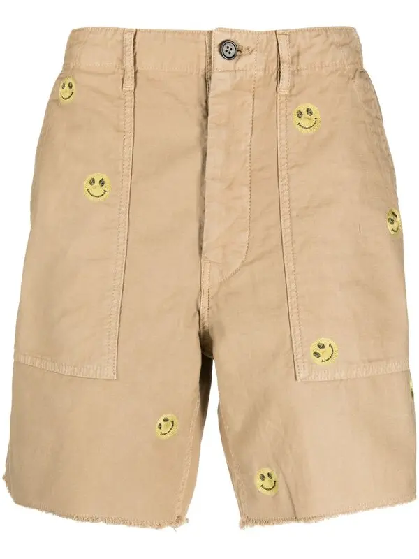 President's Smile-print Shorts - Neutrals