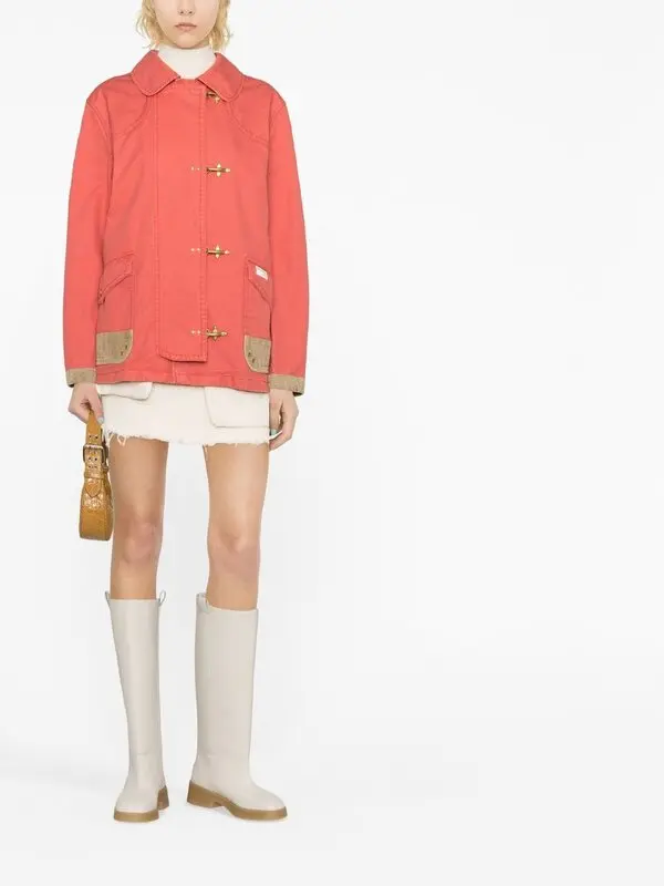 FAY Cotton Shirt Jacket - Pink