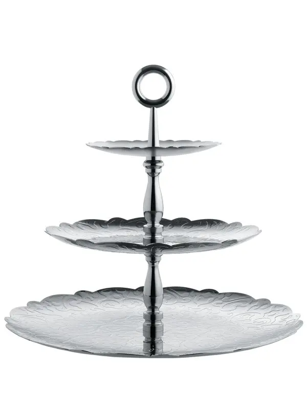 ALESSI Dressed Three-dish Cake Stand - Silver