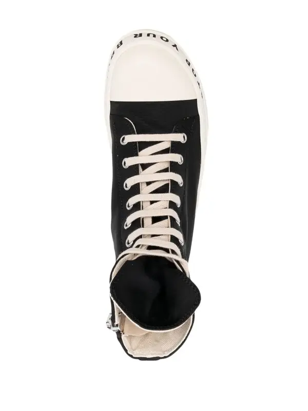 Rick Owens Stop Your Breath High-top Sneakers