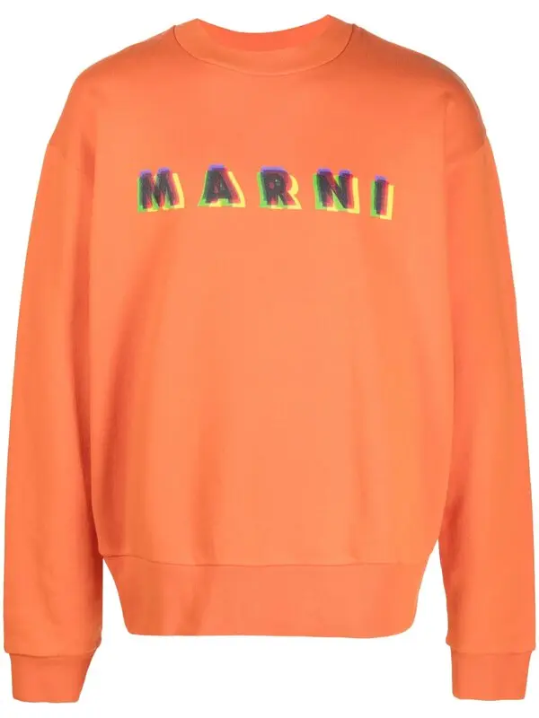 Marni Logo-print Cotton Sweatshirt