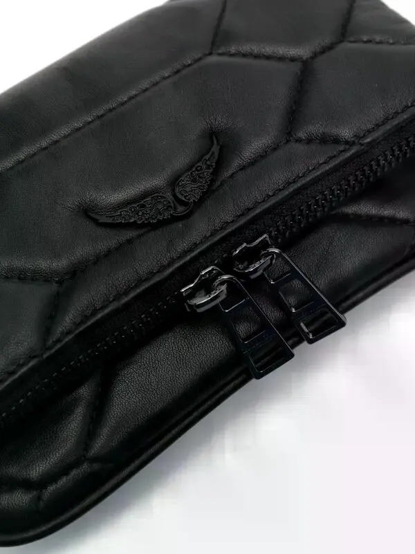Zadig&Voltaire Rock Mat Scale Clutch - Black