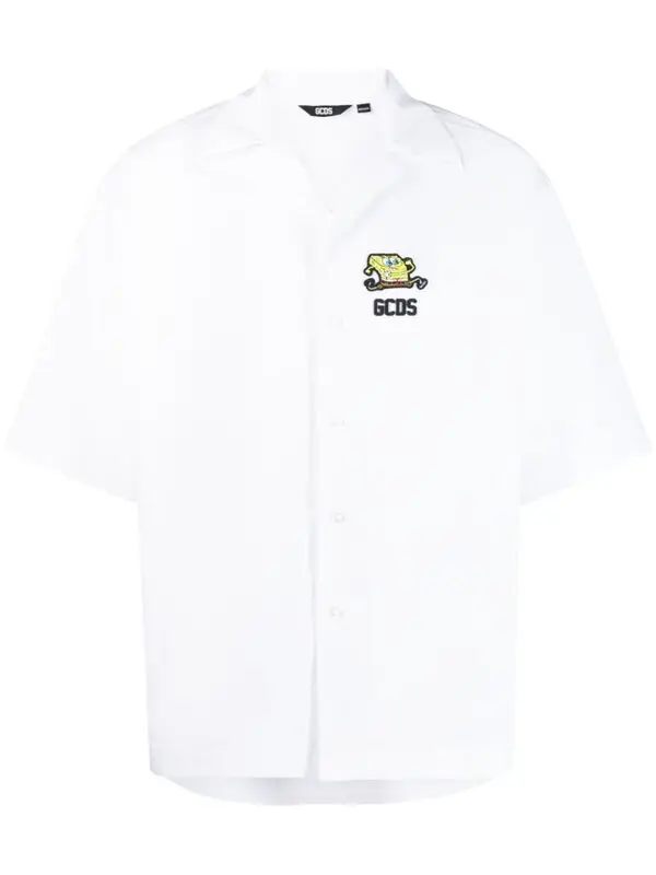 Gcds Embossed-logo Short-sleeve Shirt