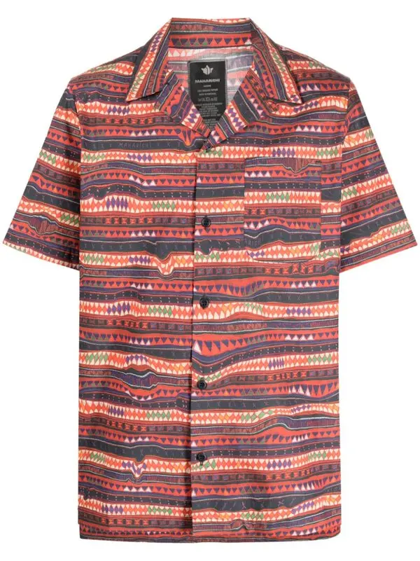 MAHARISHI Short-sleeve Organic Cotton Shirt