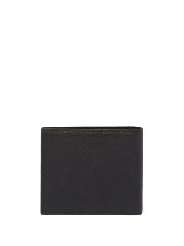 Prada Logo-plaque Bi-fold Wallet - Black