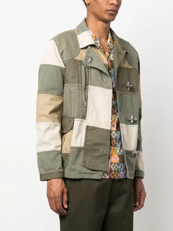FAY Patchwork Shirt Jacket