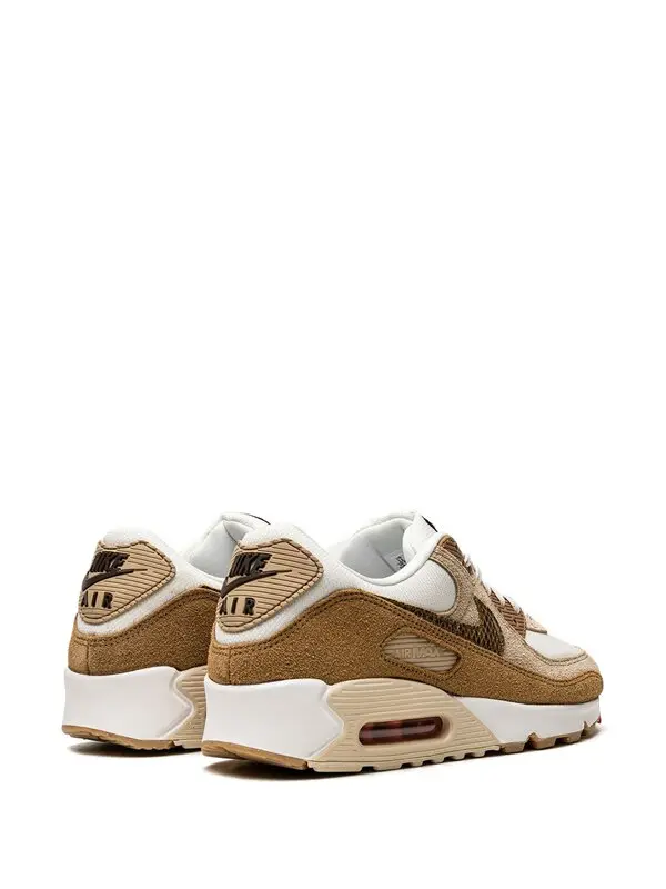 Nike Air Max 90 Sneakers With Snakeskin Swoosh - Neutrals