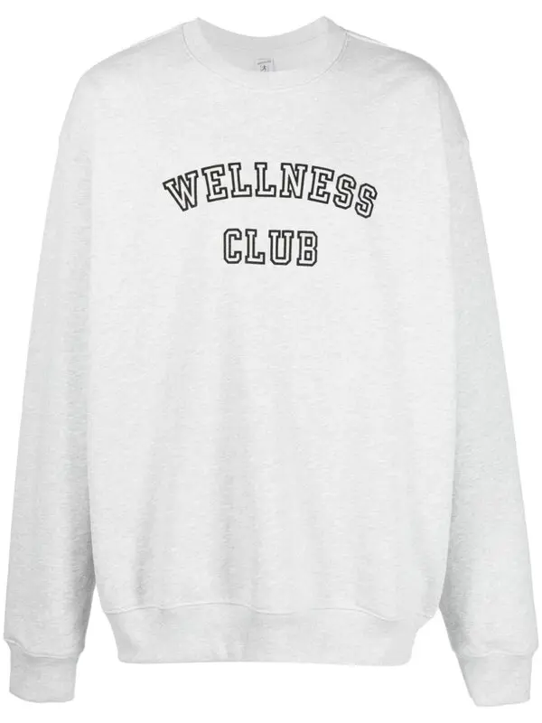 Sporty & Rich Slogan-print Cotton Sweatshirt