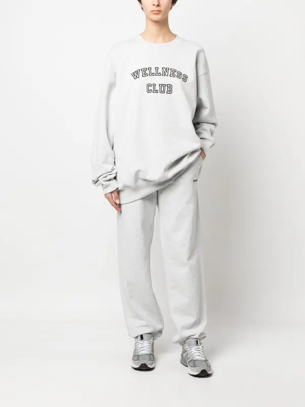 Sporty & Rich Slogan-print Cotton Sweatshirt