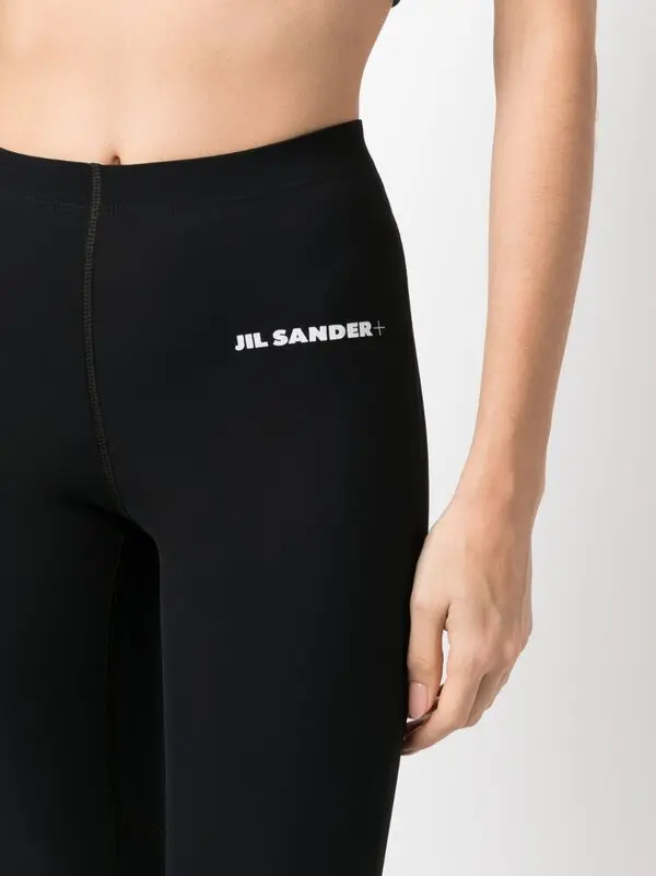 JIL SANDER Logo-print 7/8 Leggings - Black