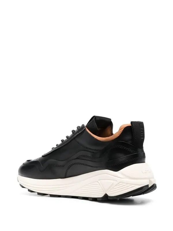 BUTTERO® Piping-detail Low-top Sneakers - Black