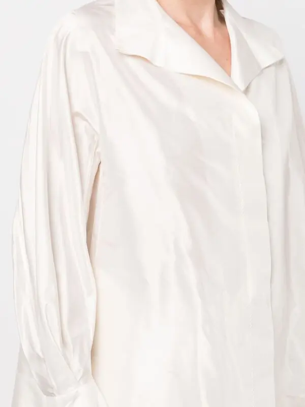 Shiatzy Chen Long Sleeve Mulberry Silk Shirt