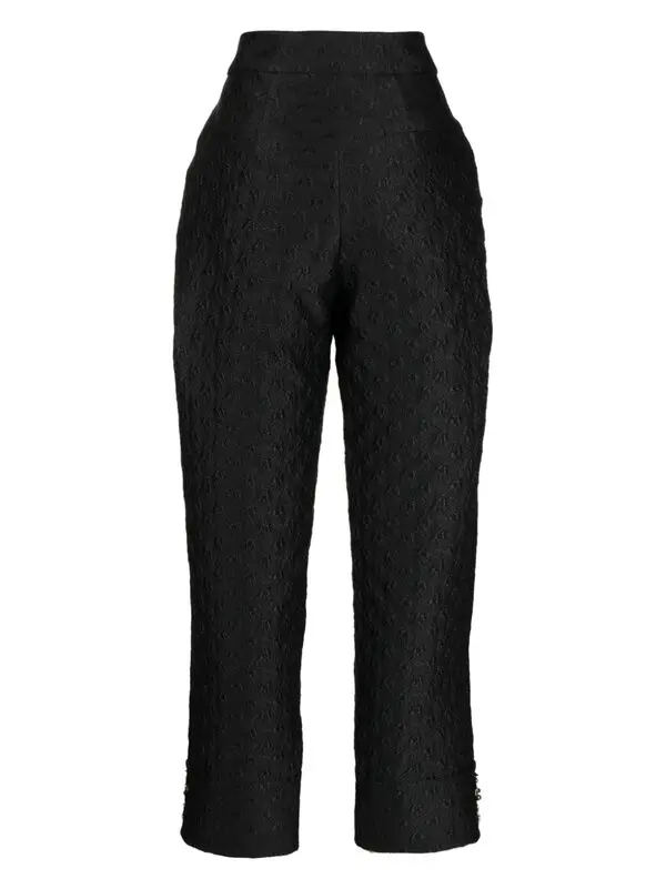 Shiatzy Chen Cropped Trousers - Black