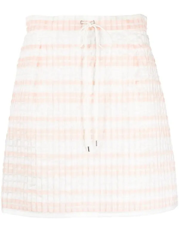 Shiatzy Chen Pleated Drawstring Mini Skirt - Pink