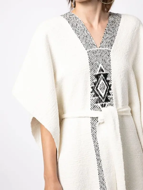 Voz Estrella Tied-waist Kaftan