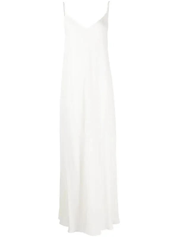 Voz Thin-strap Slip Dress - White