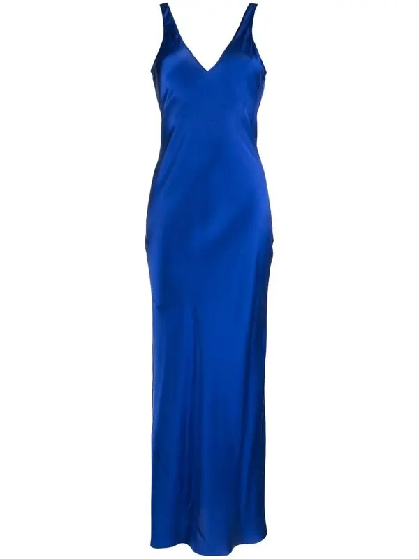 Voz Double-v Bias Dress - Blue