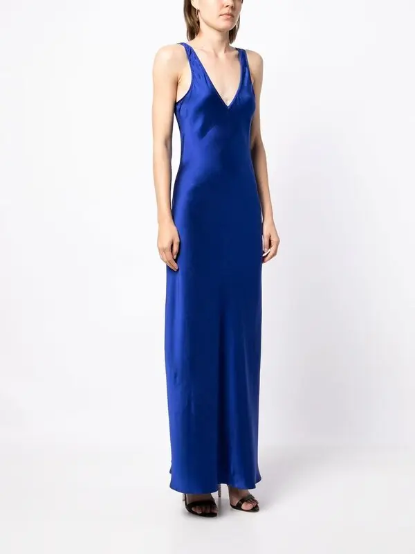 Voz Double-v Bias Dress - Blue