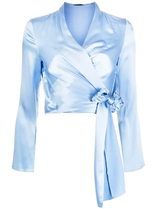 Voz Silk Wrap Blouse