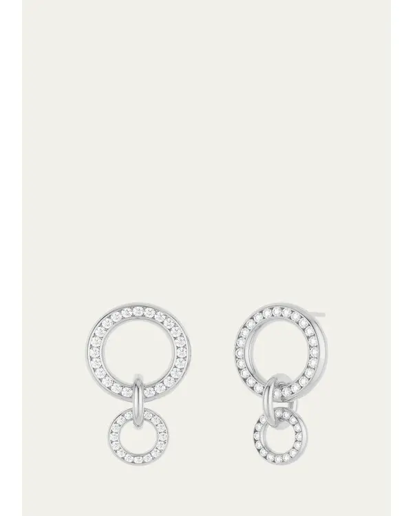 SPINELLI KILCOLLIN Canis 18k Double Hoop Diamond Earrings - One-color