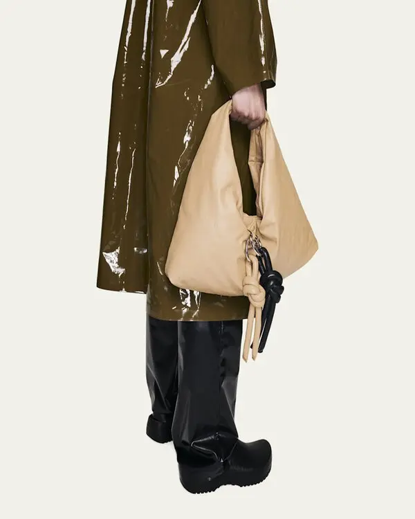 KASSL EDITIONS Anchor Small Faux-leather Shoulder Bag - Latte
