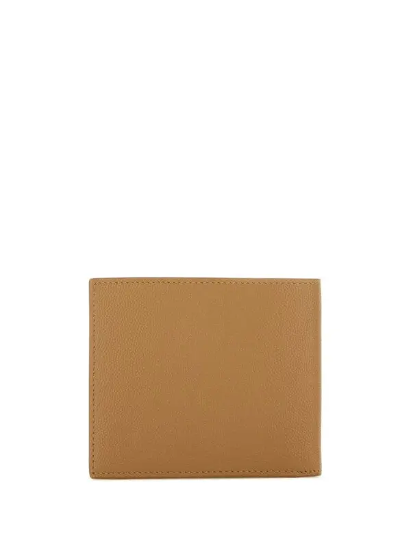 Saint Laurent Textured Leather Wallet - Neutrals