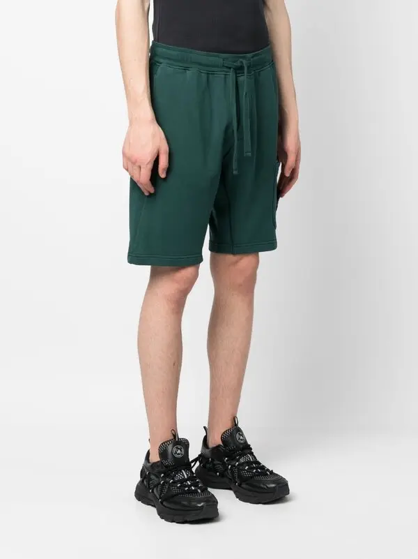 Stone Island Logo-patch Track Shorts - Green
