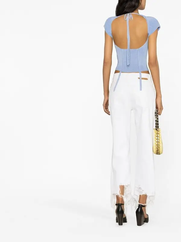 Stella McCartney Distressed Straight-leg Jeans