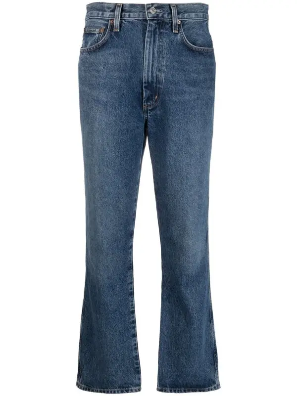 AGOLDE High-waist Cropped Jeans