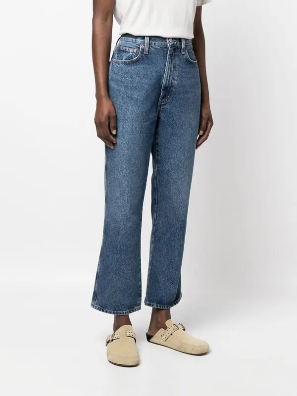 AGOLDE High-waist Cropped Jeans