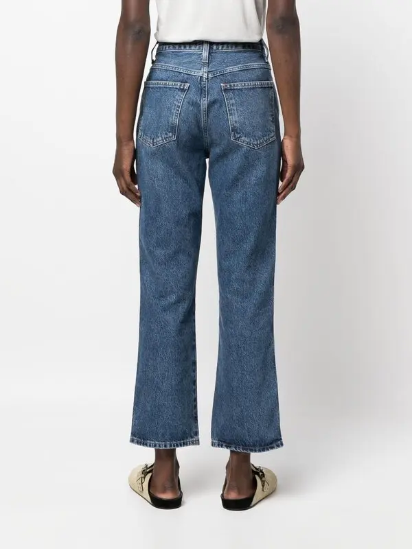 AGOLDE High-waist Cropped Jeans