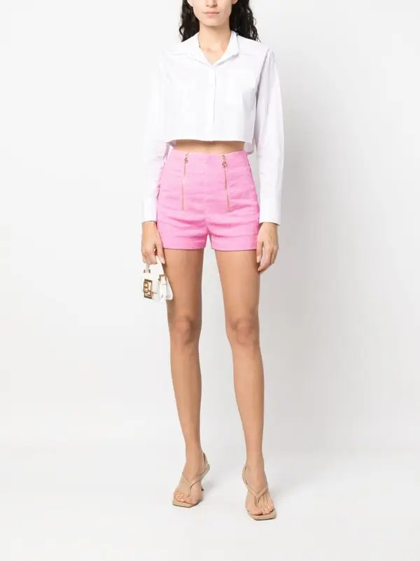 PATOU Zip-detailed Tweed Shorts