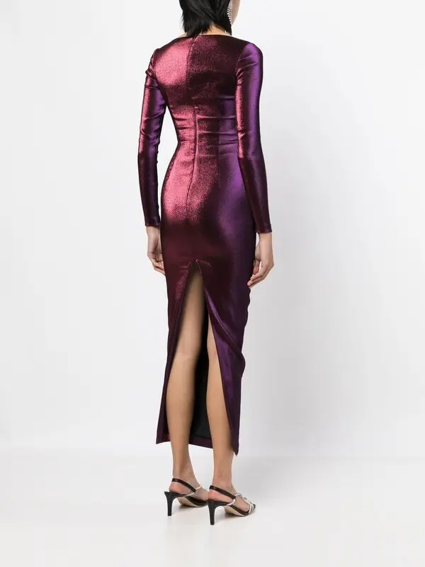 AREA Satin Maxi Dress