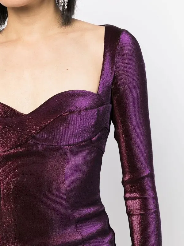 AREA Satin Maxi Dress