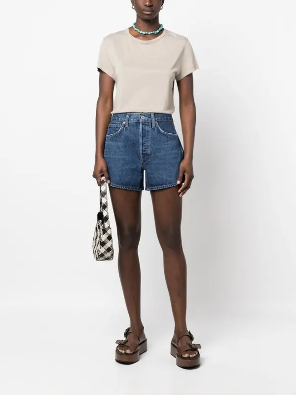 AGOLDE High-waist Denim Shorts