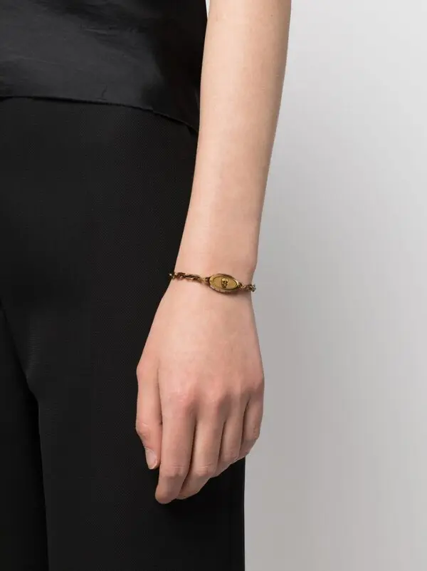 Alexander McQueen Skull Chain-link Bracelet - Gold