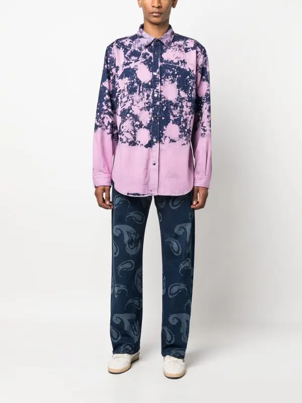 DARKPARK Bleached-effect Long-sleeve Shirt
