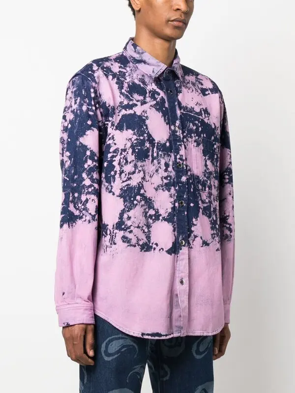 DARKPARK Bleached-effect Long-sleeve Shirt